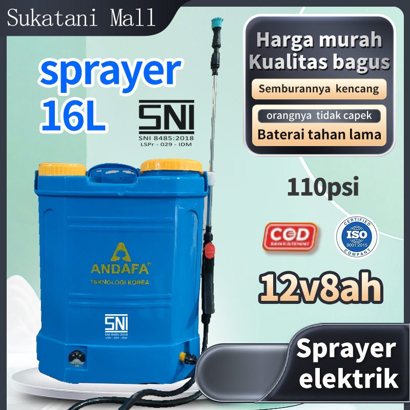 Jual SPRAYER ELEKTRIK ANDAFA-16 LITER SNI Alat Semprot Tanaman ...