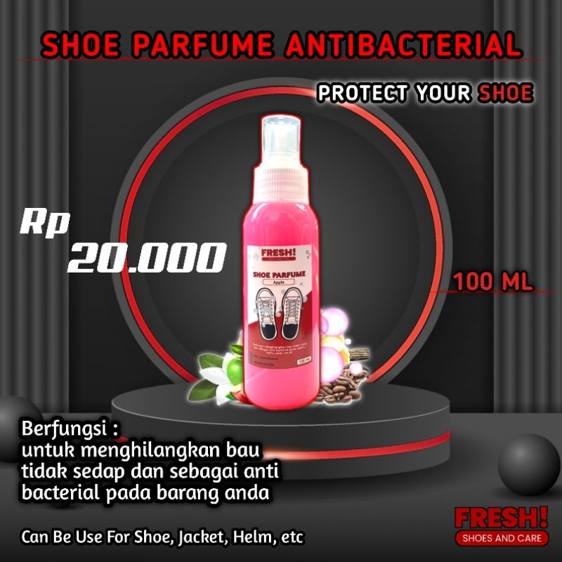 Jual FRESH Shoe Parfum Antibacterial 100ml | Antibacterial Spray ...