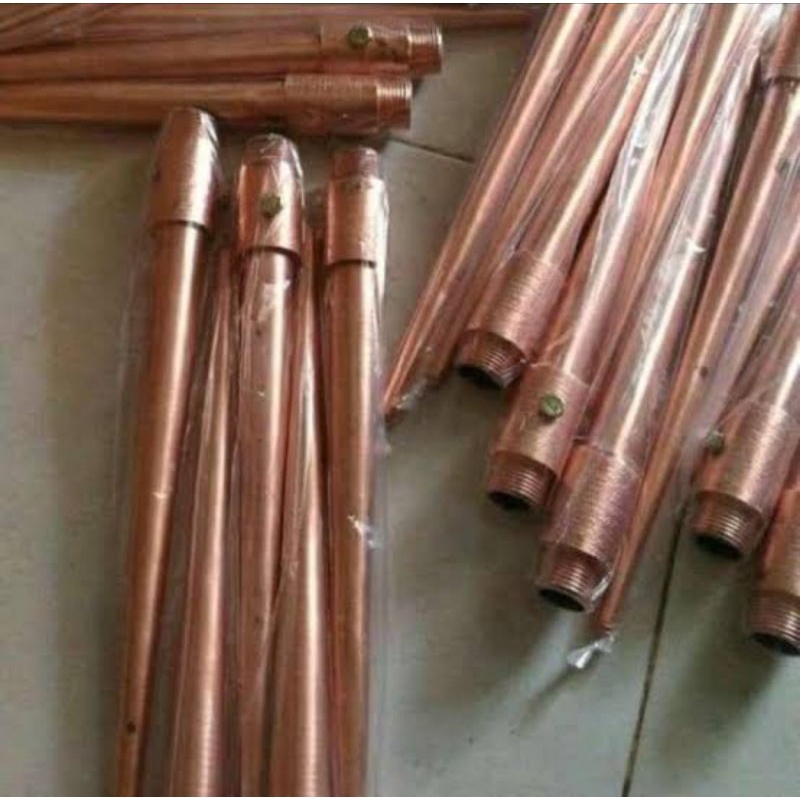 Jual splitzen tembaga / anti petir 3/4" x 30cm asli tembaga | Shopee ...