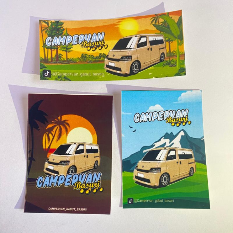 Jual Stiker TCI Campervan Basuri Asli Original Mengkilap Anti Air ...
