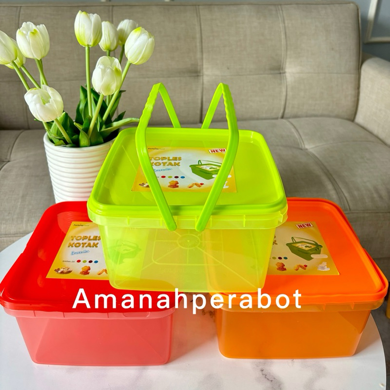 Jual Toples Kotak Toples Gagang Lovenia Toples Krupuk Tempat Parcel ...