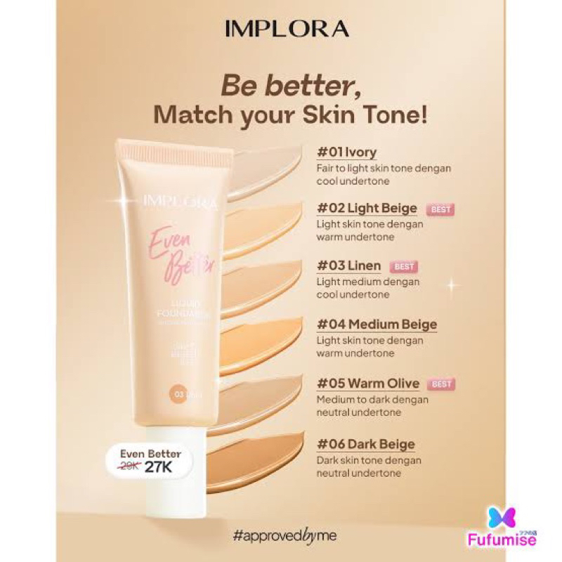 Jual FOUNDATION IMPLORA | Shopee Indonesia