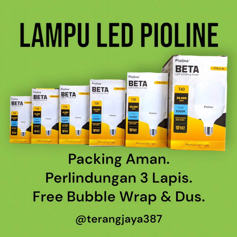 Jual Lampu Led Pioline Beta T05, T10, T15, T20, T30, T40 Garansi 6 Hari ...