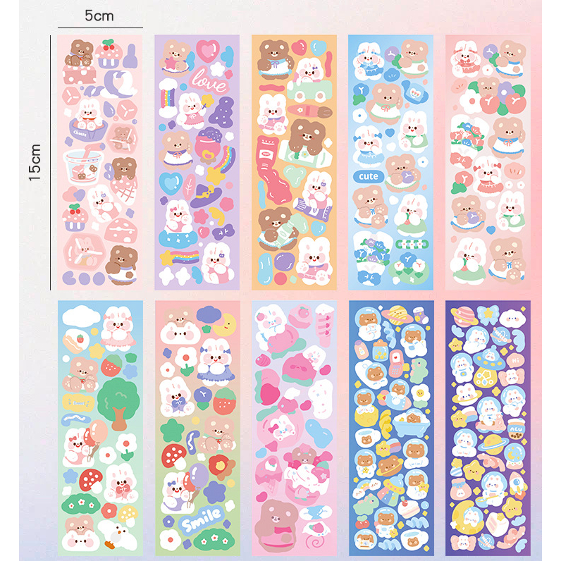 Jual 10 Pcs Stiker Cartoon DIY Sticker Pack Deco Karakter Capybara Lucu ...