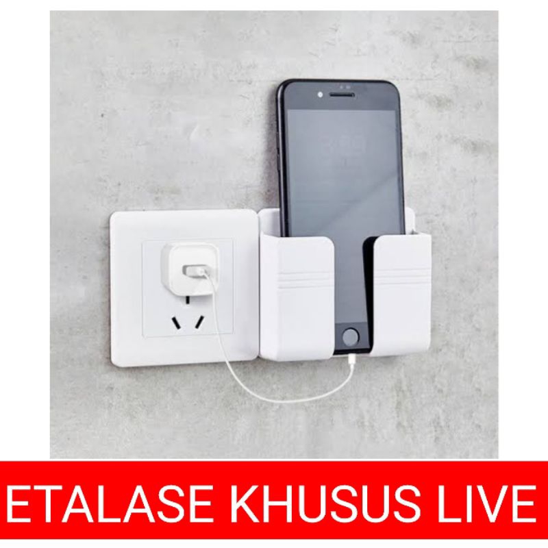 Jual KERANJANG LIVE - Rak Gantung HP Charge / Rak Holder Tempel Dinding ...