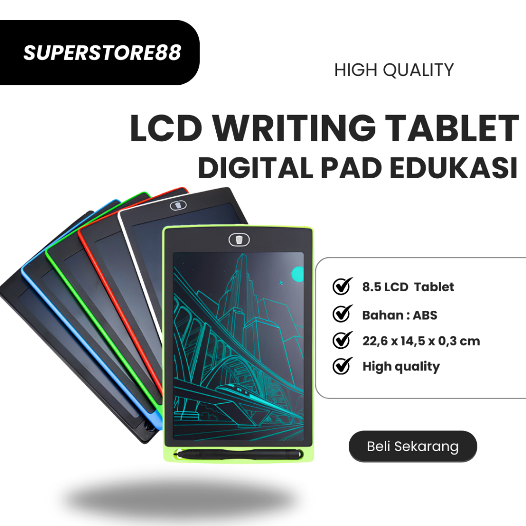 Jual LCD Drawing Writing Tablet 8.5 Inch / Papan Tulis Hapus Board ...
