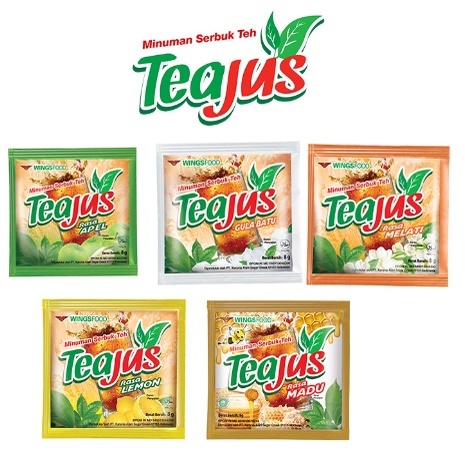 Jual Tea Jus Teajus isi 5 x 8gr Teajus Apel Gula Batu Lemon Madu Melati ...