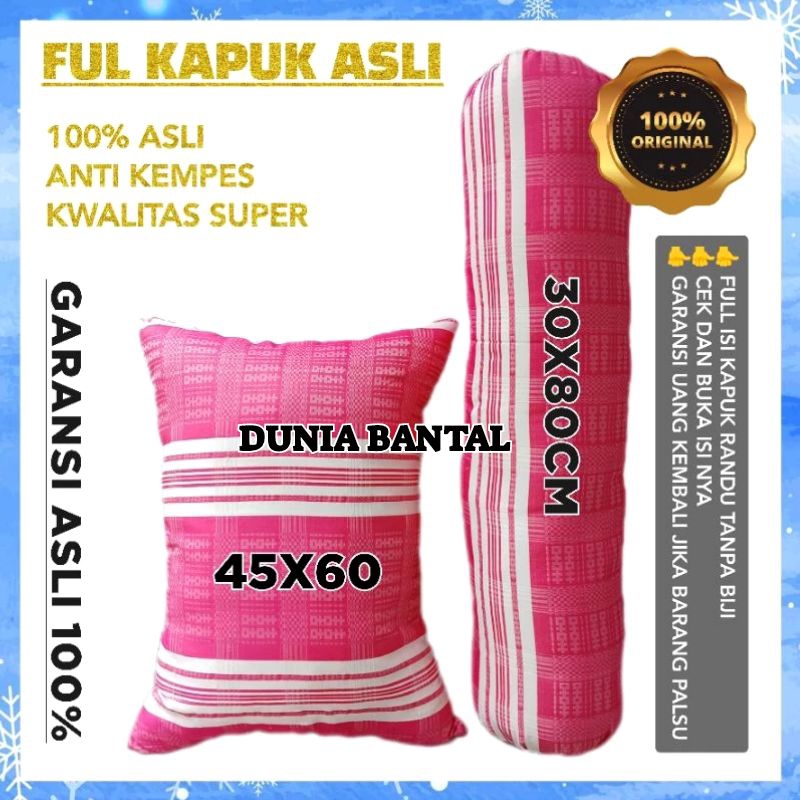 Jual Bantal guling kapuk asli randu padat termurah ( SIZE BESAR ...