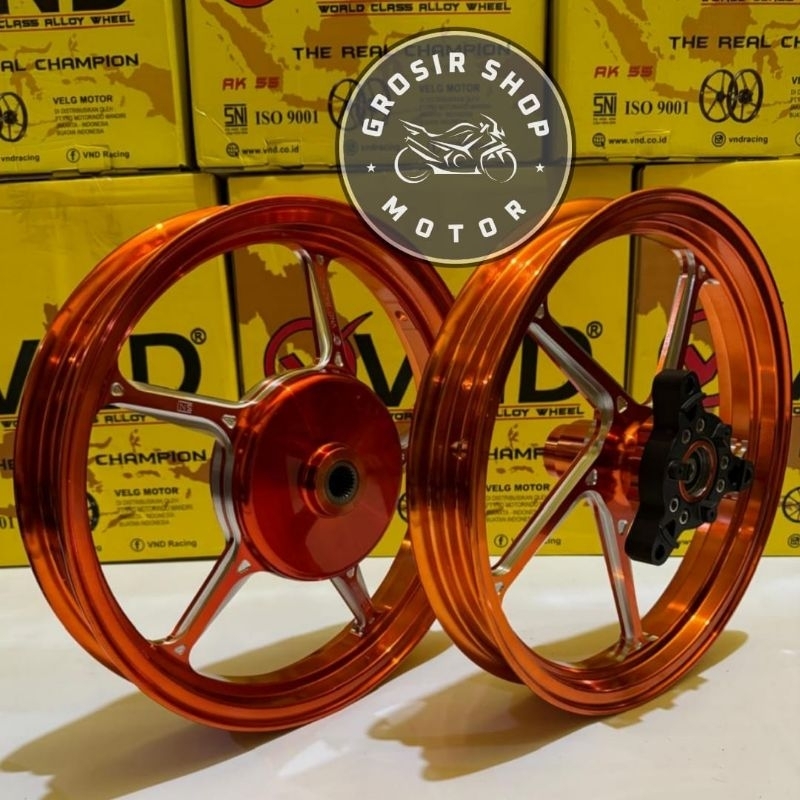 Jual Velg Racing Vnd Ak 55 Aerox new & Aerox old / Pelek Ak 55 185/215-14 Aerox 155 new & old ...
