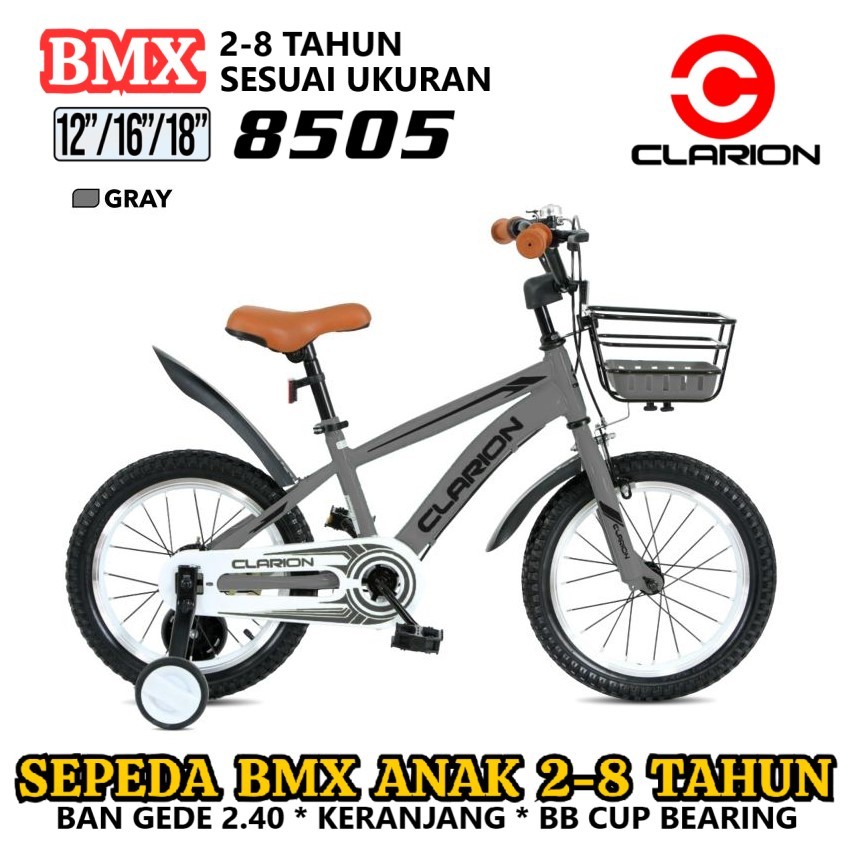 Jual Sepeda Anak Clarion CL8505 16in x 2.40 BMX 4-7 Tahun Steel Ban ...