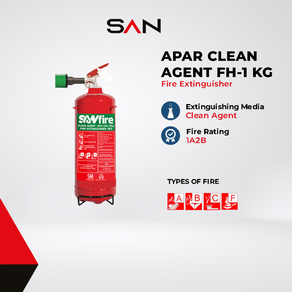 Jual APAR CLEAN AGENT ALAT PEMADAM API RINGAN EXTINGUISHER HFC-236 ...