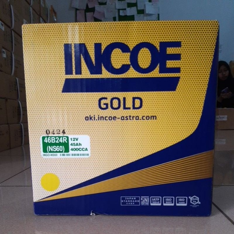 Jual Aki / Accu Mobil Avanza, Xenia, Rush, Terios INCOE GOLD NS60 Aki Basah | Shopee Indonesia