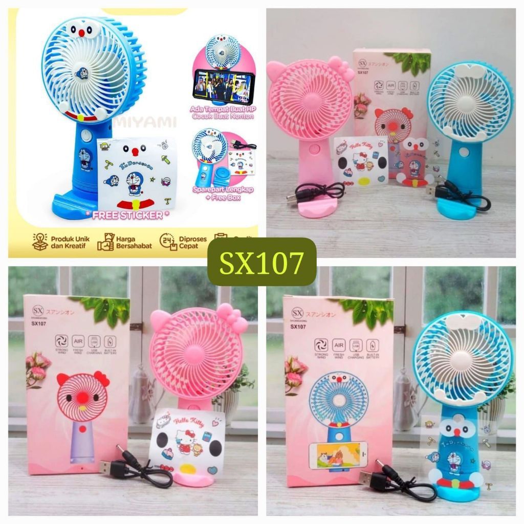 Jual KIPAS MINI FAN USB KARAKTER DORAEMON /KIPAS KARAKTER LUCU / KIPAS ...