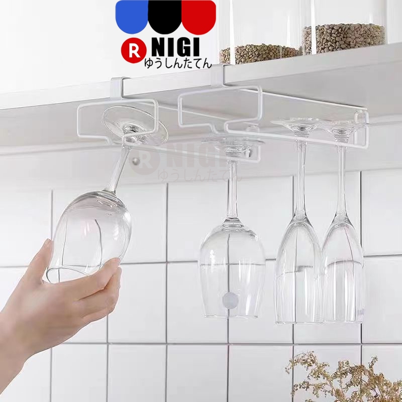 Jual NIGI Dapur Rak Gelas Gantungan - 1-2 Bari/Rak Gelas Wine/Untuk Bar Dan Dapu | Shopee Indonesia