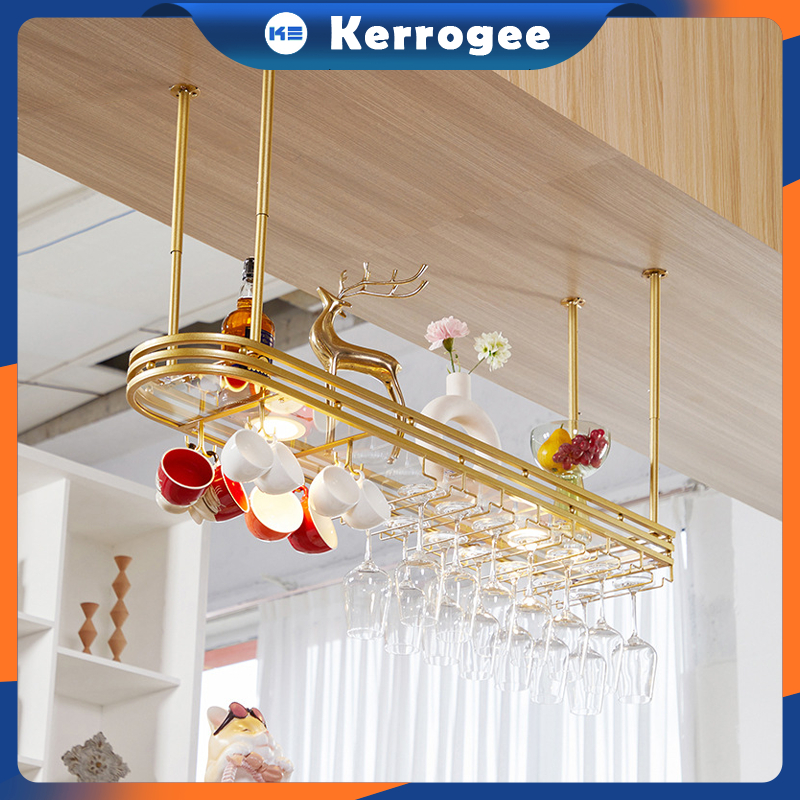 Jual Rak Gantung Gelas Wine Gantungan Gelas Besi Gantungan gelas wine bar gantungan gelas ...