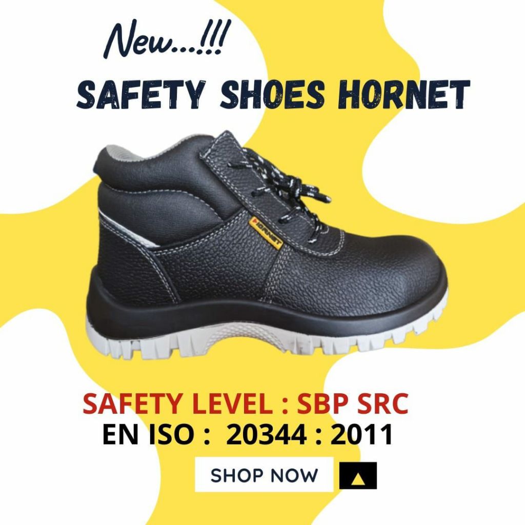 Jual Sepatu Safety Hornet Middle Cut Safety Shoes Composite Metal Free ...