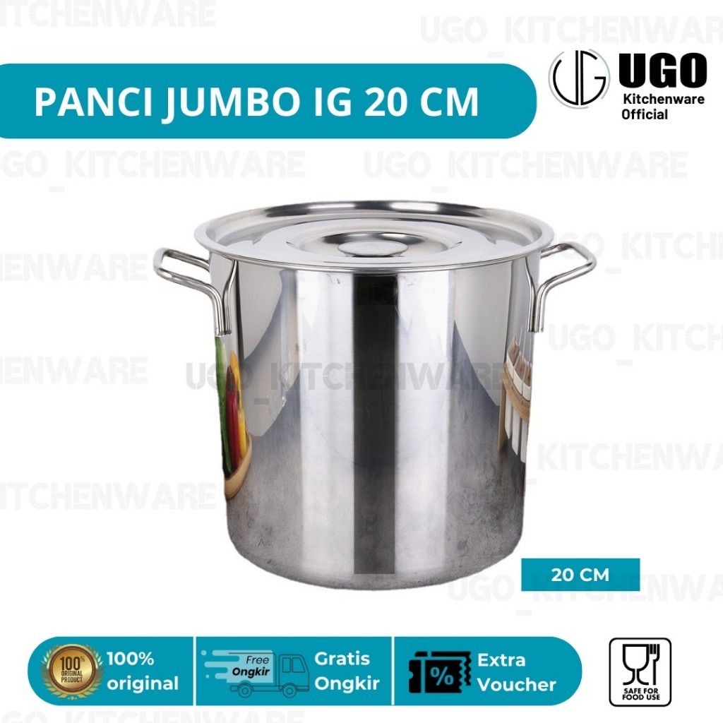 Jual BERINDO Panci Jumbo Stainless Tebal | Panci Dandang Stainless ...