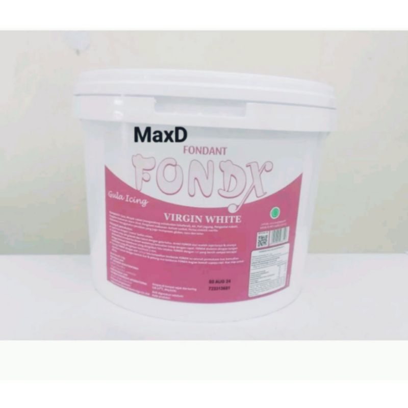 Jual Fondant Fondx Gula Icing Virgin White Repack 1 kg | Shopee Indonesia