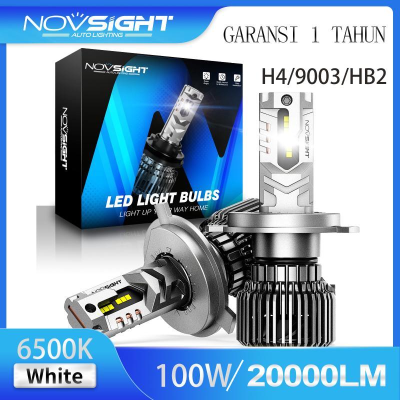 Jual 2 Buah Lampu Depan Mobil Novsight N75 H4 Lampu Depan Mobil LED 100W 20000lm Lampu Putih ...