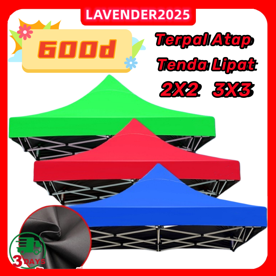 Jual Terpal Atap Tenda Lipat Cover Tenda (Bahan Polyester 600D 2X2 3X3 ...