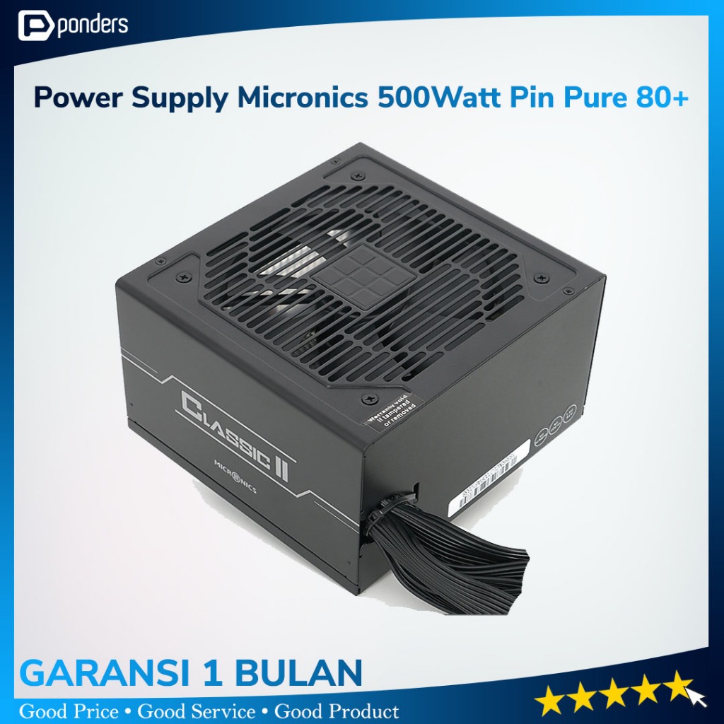 Jual PSU 500Watt 80+ / PowerSupply 500Watt 80+ Merk Micronics Pin Pure | Shopee Indonesia
