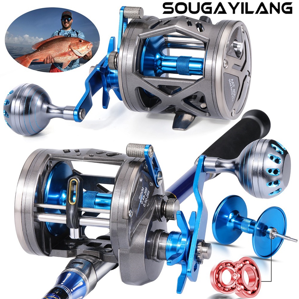 Jual Sougayilang Tangan kanan Trolling Reel Max Drag 43 lbs Saltwater ...