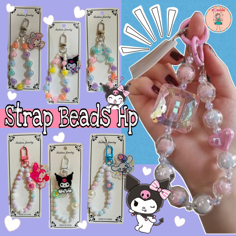 Jual Phone Strap Charm Sanrio Beads Gantungan Hp Manik Manik/strap ...