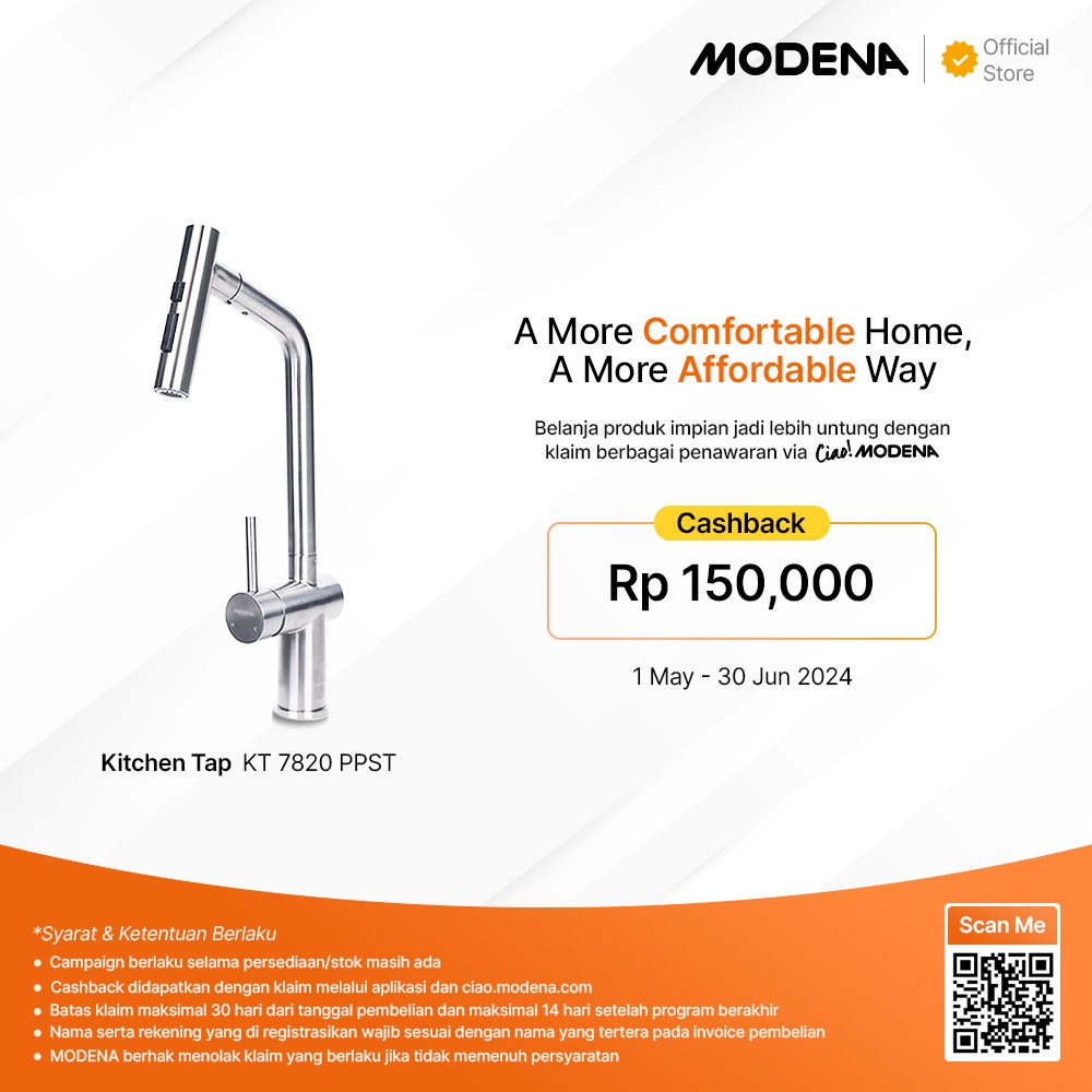Jual MODENA Kitchen Tap - KT 7820 PPST | Shopee Indonesia