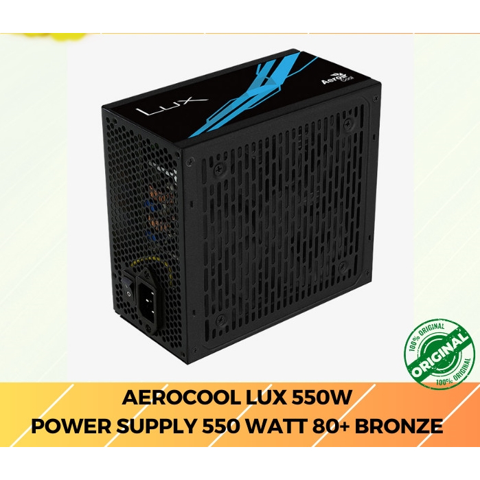 Jual Aerocool LUX 550 Watt 80+ Bronze Power Suply - PSU 550W | Shopee ...