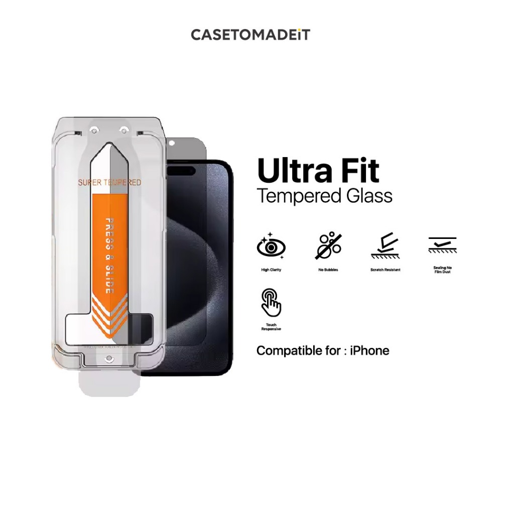 Jual Ultra Fit Tempered Glass Anti Spy iPhone 11 12 13 14 Pro 15 Pro ...