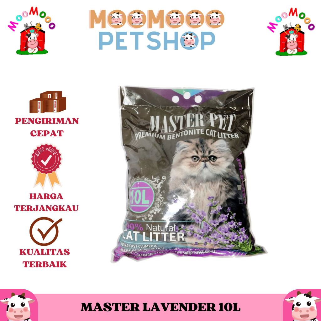 Jual Pasir Kucing Wangi Gumpal Clumping Master 10 Litter - LAVENDER ...