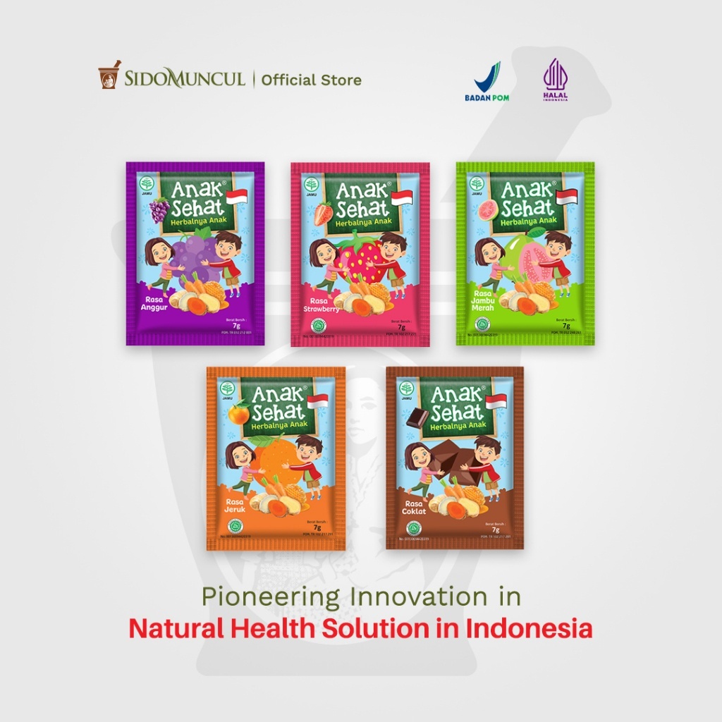 Jual SIDOMUNCUL Jamu Anak Sehat Anggur/Strawberry/Jambu/Jeruk/Coklat ...