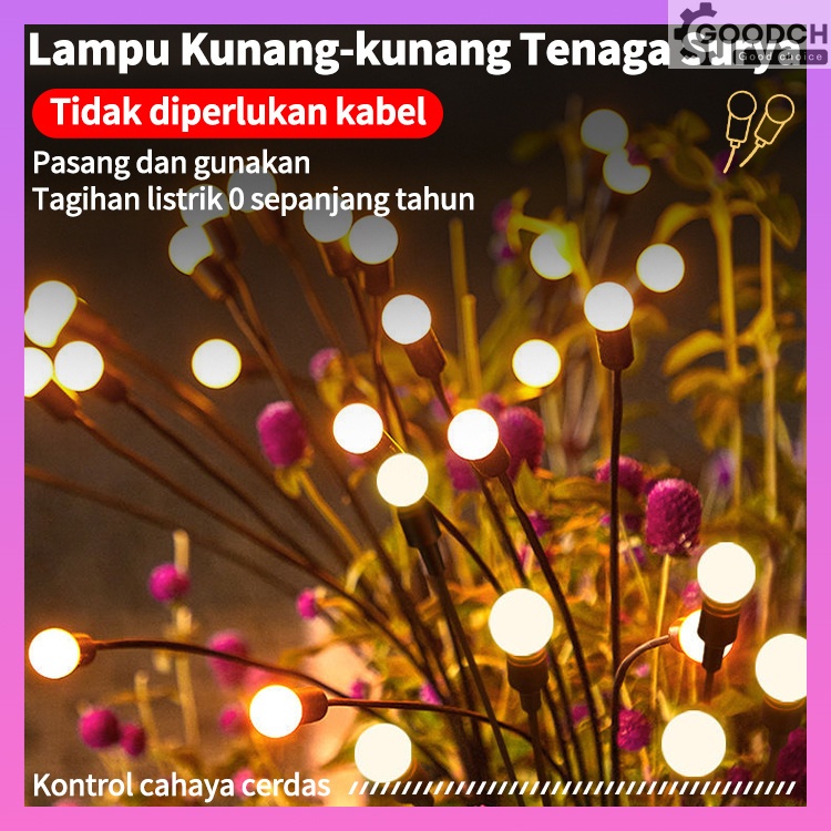 Jual GOODCH Lampu Rumput LED Solar Dekorasi Teras Balkon Tahan Air ...