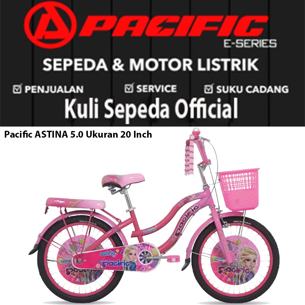 Jual Sepeda Mini 20 Pacific Astina 5.0 Untuk Anak usia 6 tahun ke atas ...