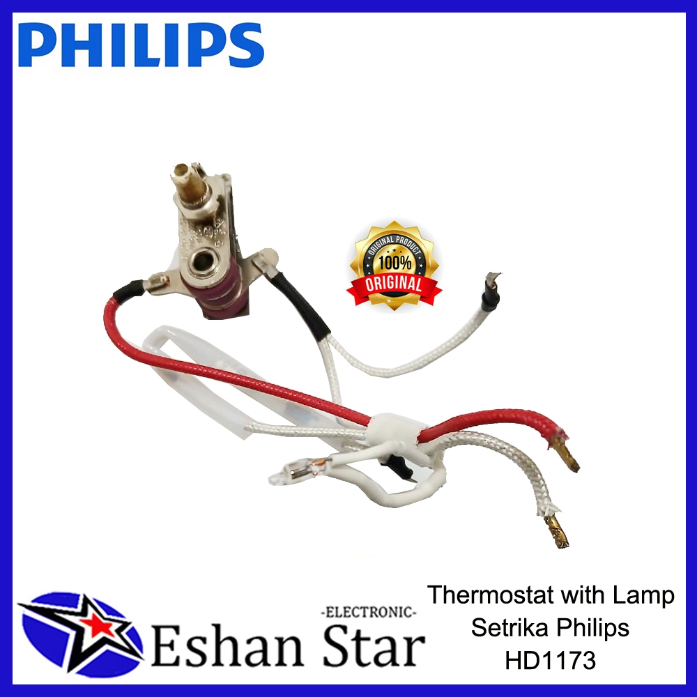 Jual PHILIPS Thermostat With lamp Setrika HD1173 Original | Shopee ...
