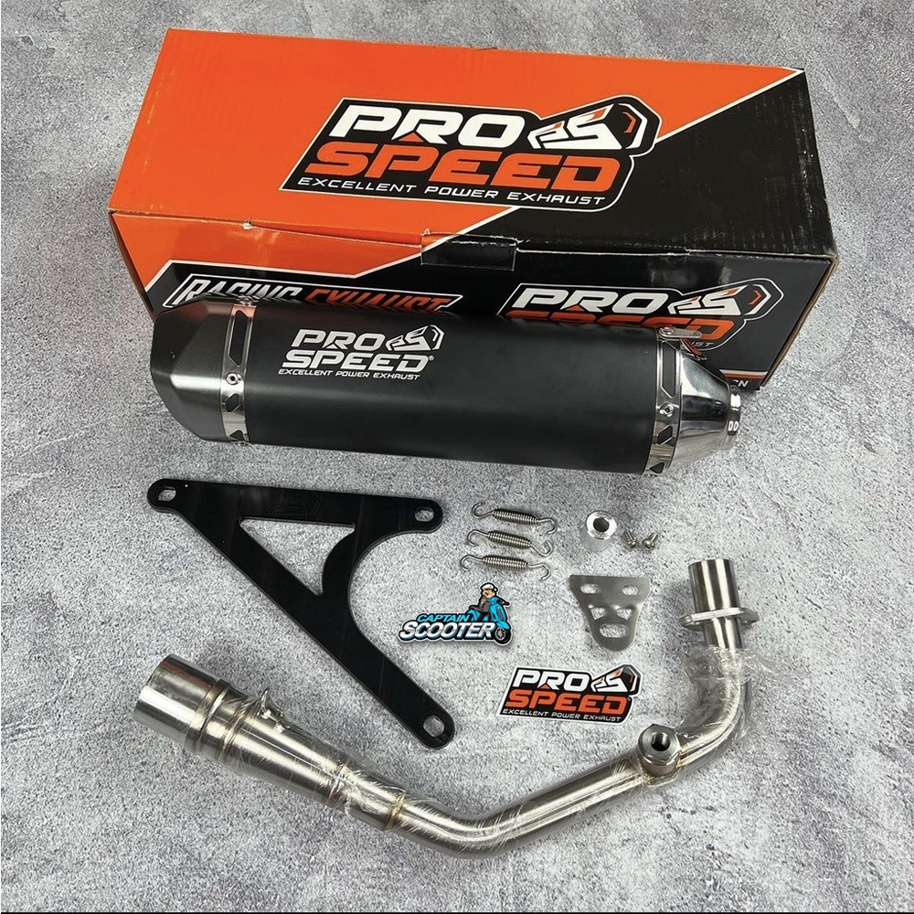 Jual Knalpot CnC Black ProSpeed FullSystem Vespa Sprint Primavera S LX ...