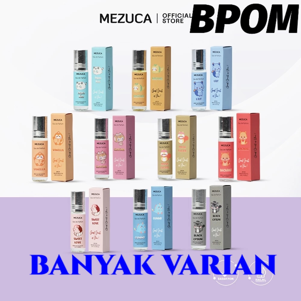 Jual Mezuca Parfum Roll On 6 ML BPOM Inspired Perfume Pewangi Bibit Non ...