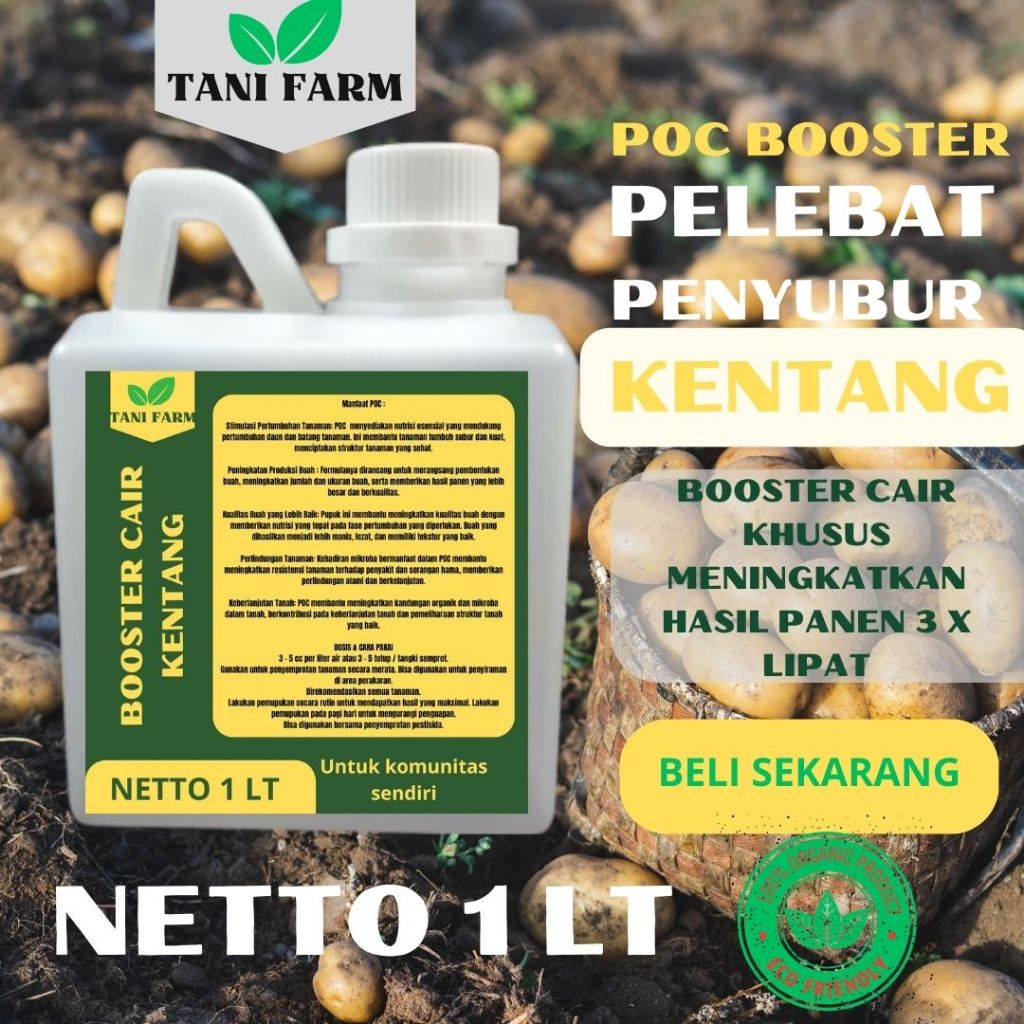 Jual Pupuk Booster KENTANG Pupuk Cair KENTANG Pupuk Semprot Untuk ... Jual Pupuk Booster KENTANG Pupuk Cair KENTANG Pupuk Semprot Untuk ...