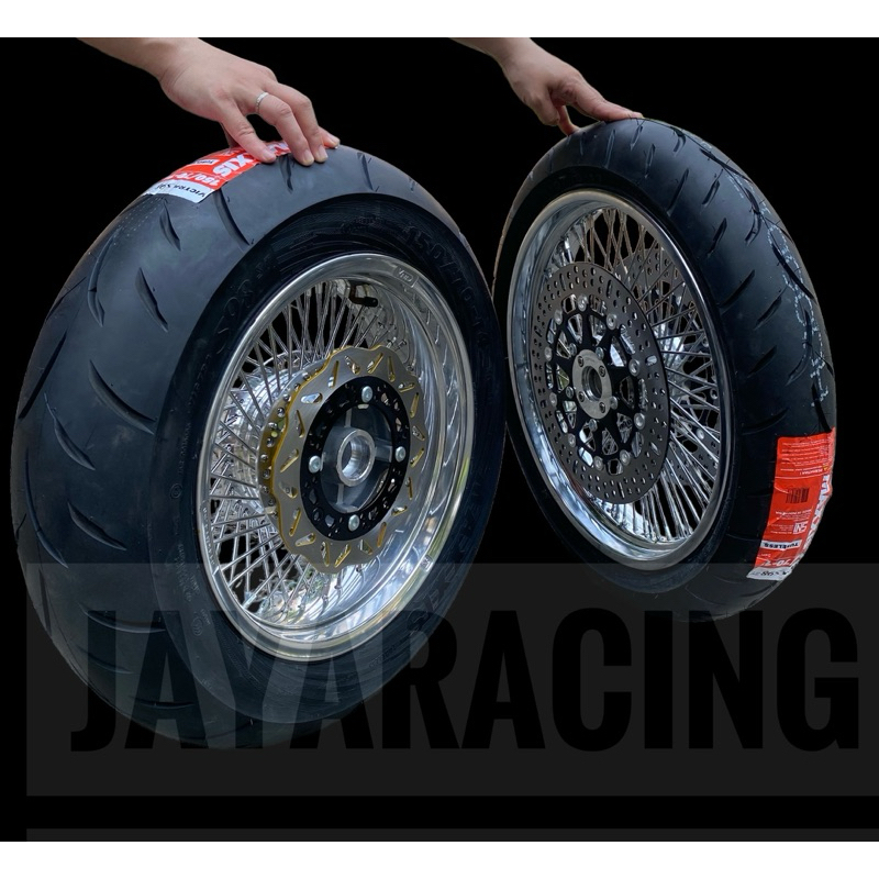 Jual Velg custom double disc ring 14 17 tapak lebar scorpio byson ...