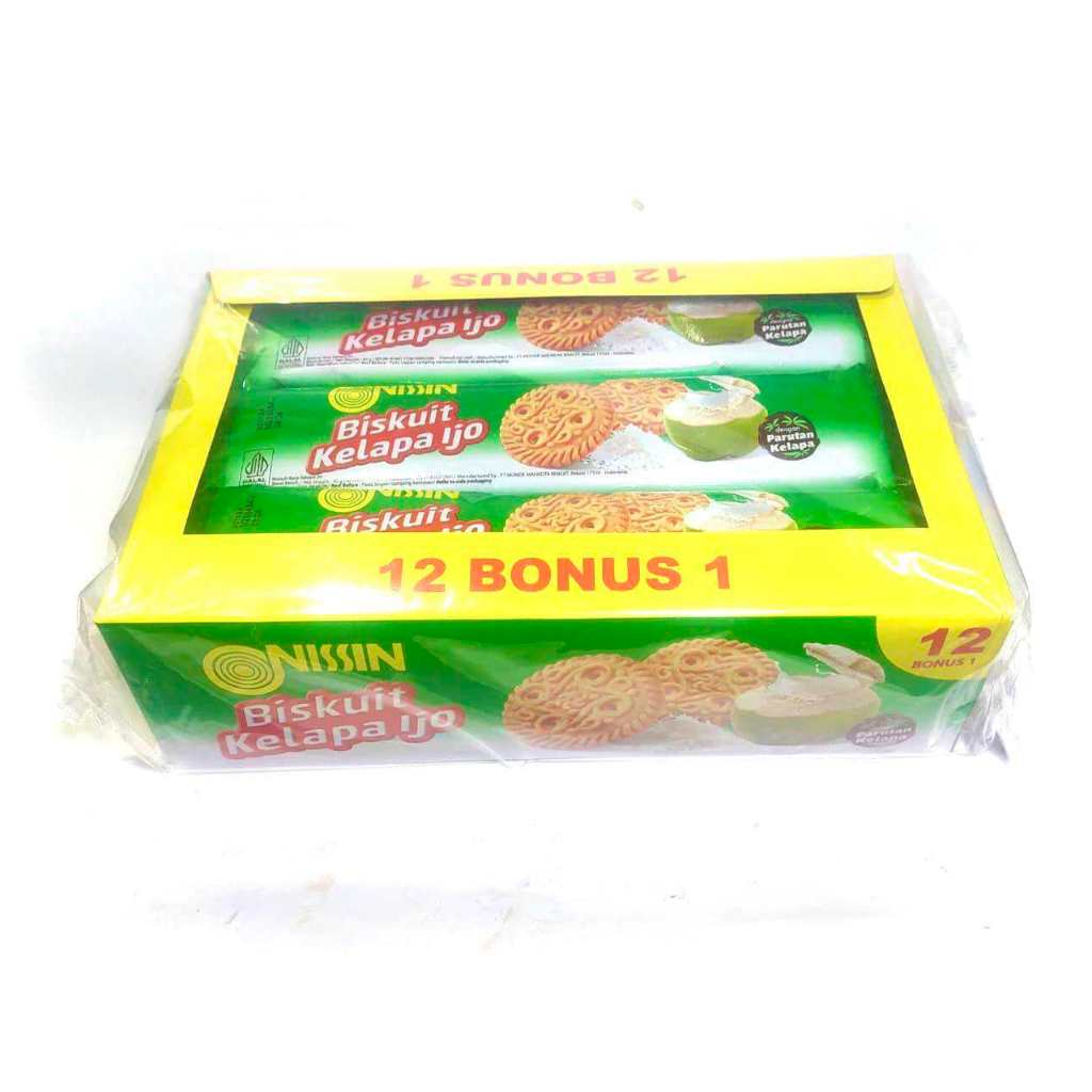 Jual Nissin Kelapa Ijo Biskuit 40g 1 Box Isi 13 Pcs | Shopee Indonesia