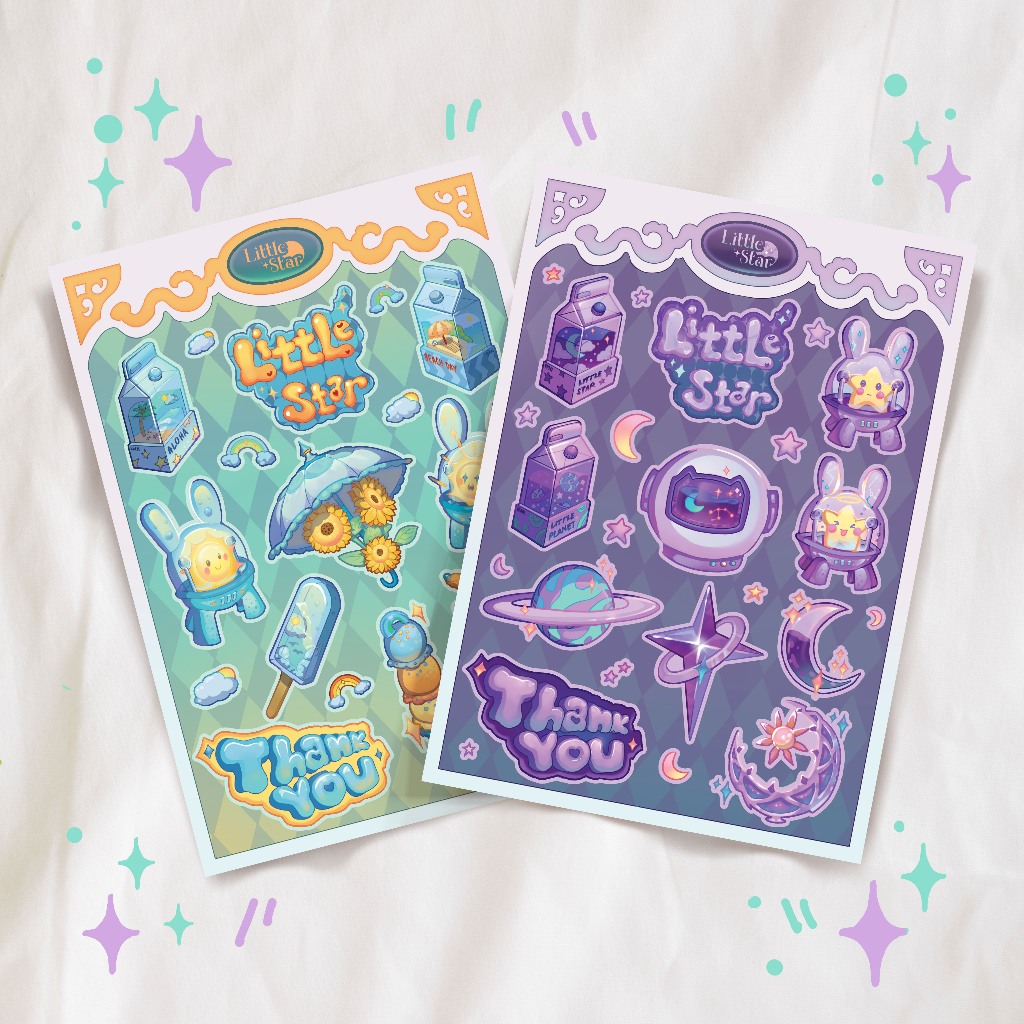 Jual Little Star Gallery [Skyspace A6 Sticker Sheet] | Shopee Indonesia