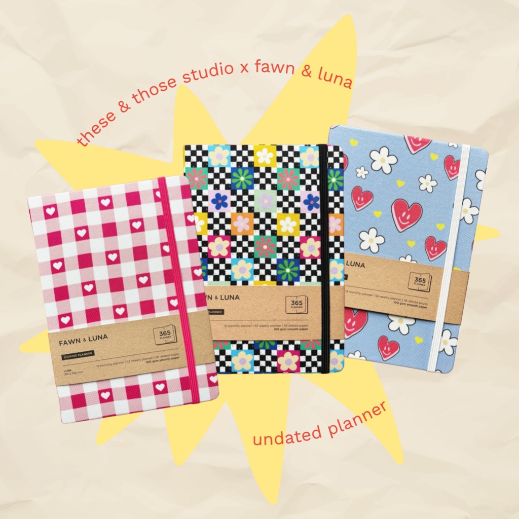Jual THESETHOSE x fawn & luna - Undated Planner - planner agenda ...