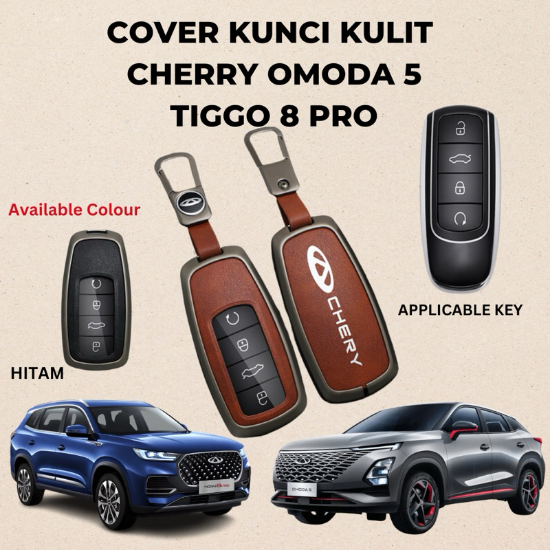 Jual Leather Key Smartkey Cover Chery Omoda 5, chery Tiggo 8 Pro ...