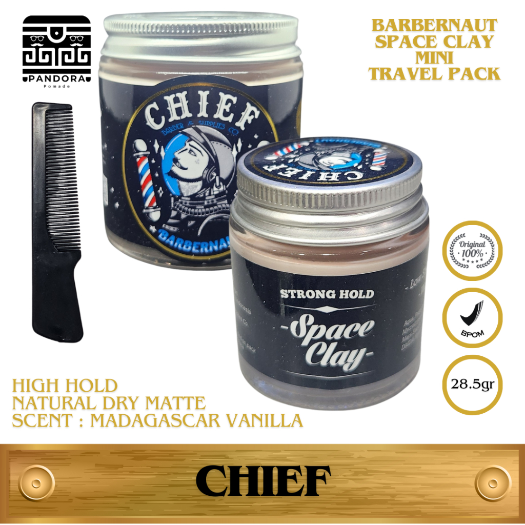 Jual Pomade Chief Mini Barbernaut Space Clay WaterBased Clay Travel ...