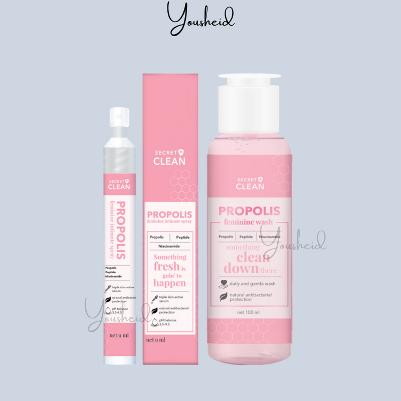 Jual SECRET CLEAN Propolis Feminine Intimate Spray // Propolis Feminine ...