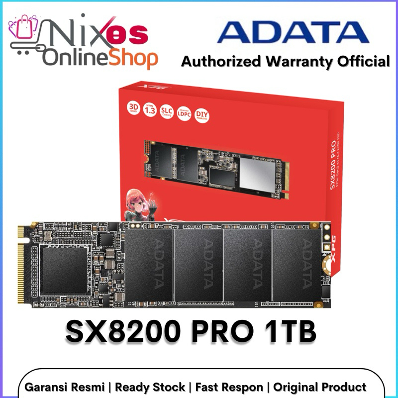 Jual ADATA SX8200 PRO 1TB - SSD M.2 NVMe PCIe 3 x 4 - Controller SMI ...