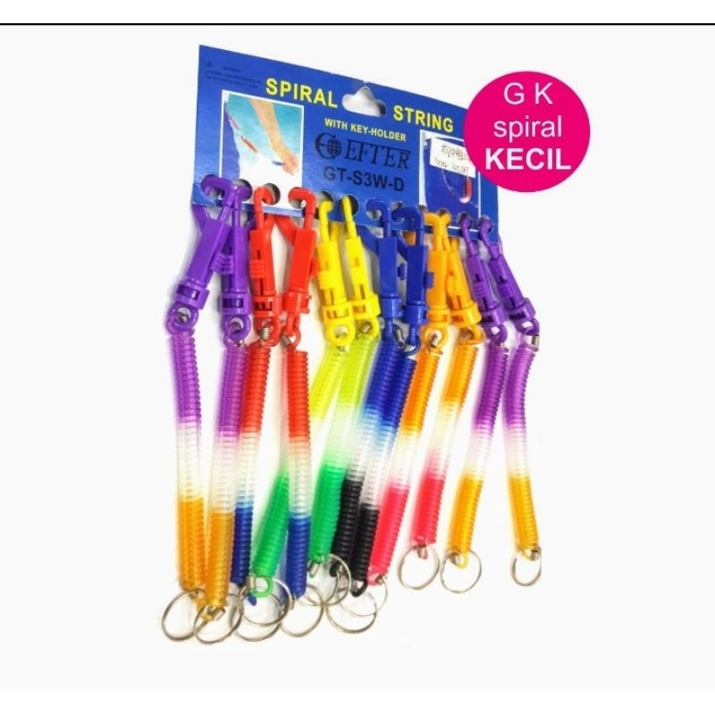 Jual Gantungan kunci Spiral isi 12 pcs | Shopee Indonesia
