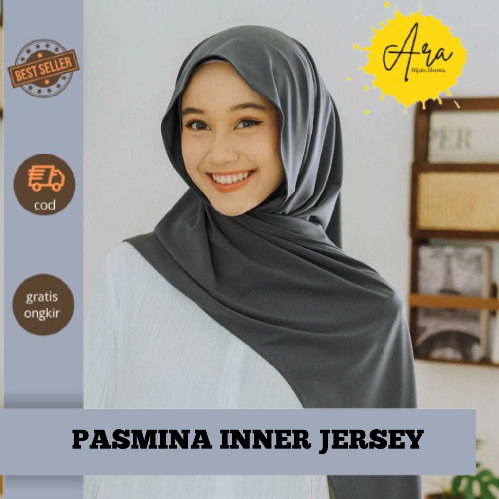 Jual PASHMINA INNER JERSEY HIJAB INSTAN OVAL INNER TUTUP LEHER MENYATU ...