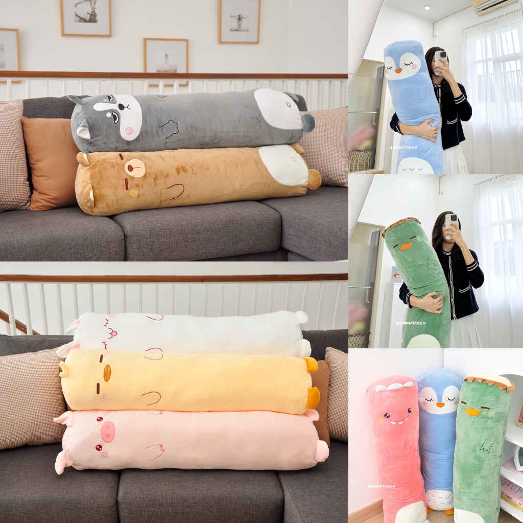 Jual BALMUTLUCU | Boneka Guling Lovely Animals Karakter Bunny Bear Duck ...