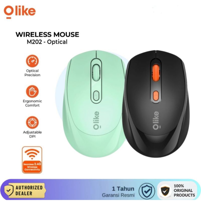 Jual Mouse Olike Wireless 2,4G M202 Original | Shopee Indonesia